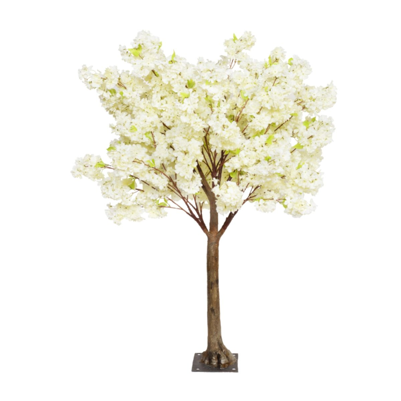 180CM (100Cm) CREAM CHERRY BLOSSOM TREE (10 B | sincerefloral